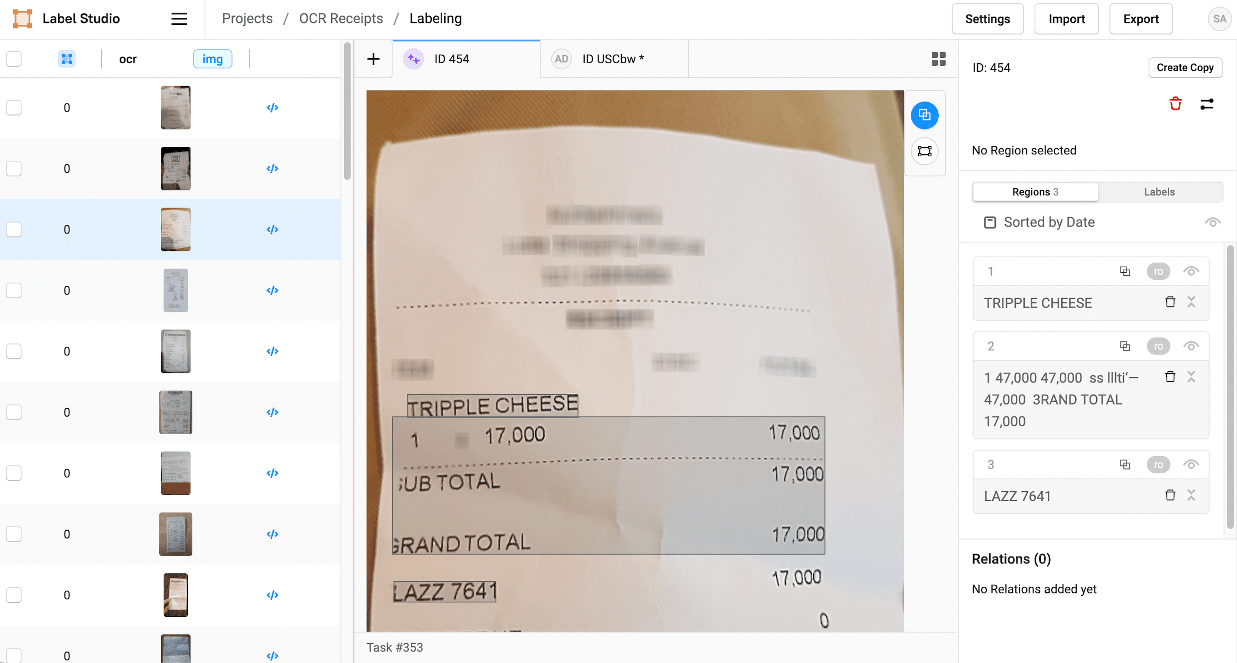 Improve OCR Quality For Receipt Processing With Tesseract And Label